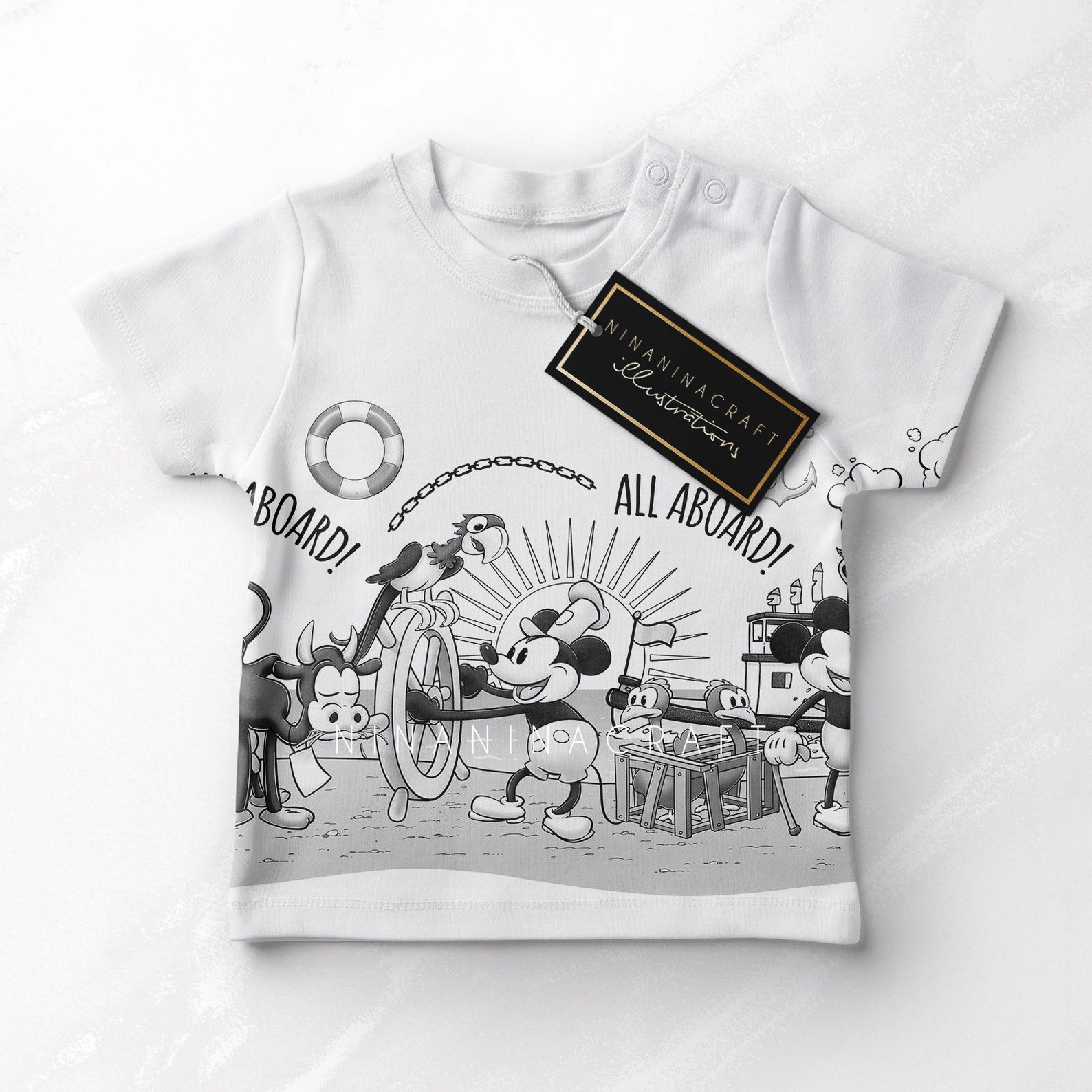 Steamboat Willie Clipart, Hand-drawn Nautical Clip Art PNG by ...