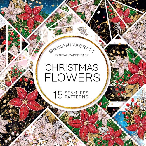 Stars Digital Paper Pack Gold Glitter Seamless Patterns - Etsy