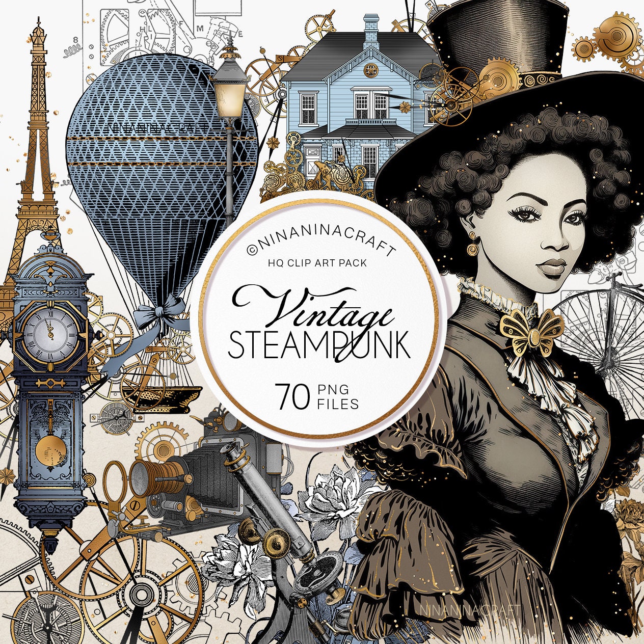 Vintage Steampunk Clipart