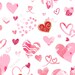 Woodland Digital Paper, Valentine's Day Seamless Patterns, Love Fabric ...
