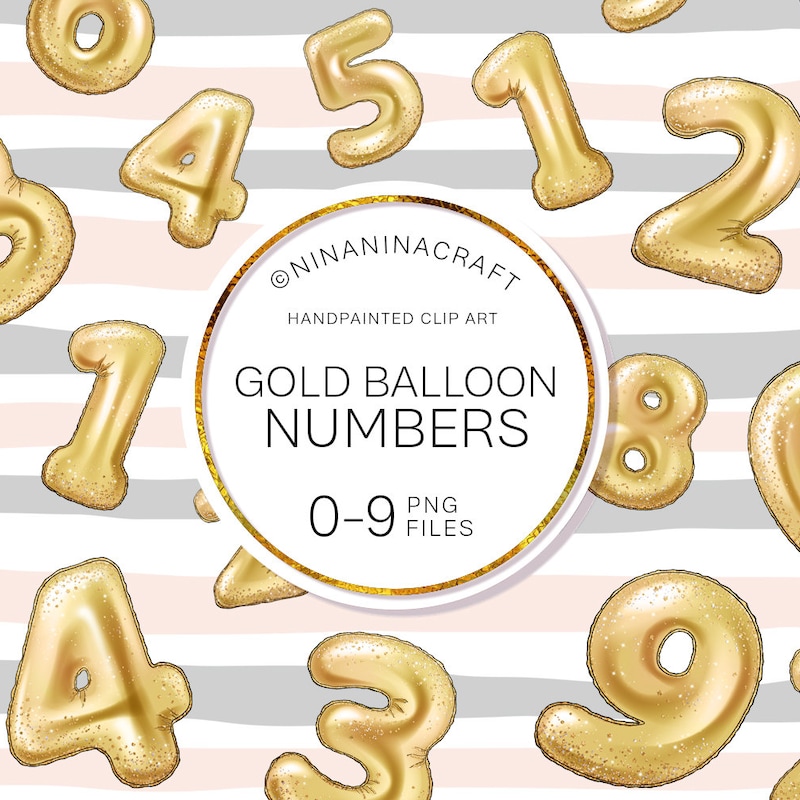 Numbers Clip Art - Etsy