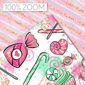 Candy Digital Papers, Summer Paper Pack, Surface Patterns, Seamless ...