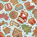 Cute Christmas Gingerbread Digital Paper Pack, Xmas Seamless Patterns ...