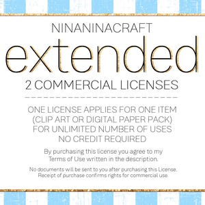 Ninaninacraft's Bundle of 2 Extended Commercial Licenses for Clip Art ...