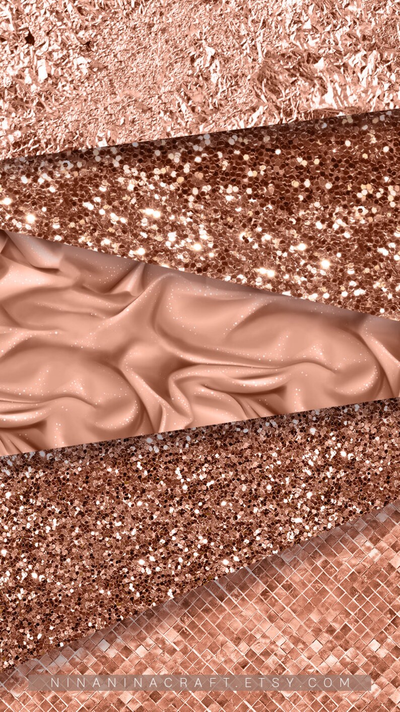 Rose Gold Textures Digital Papers Seamless Patterns Luxury - Etsy