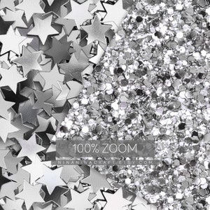 Silver Textures Digital Papers, Seamless Patterns, Luxury Glitter ...