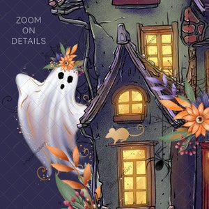 Cute Halloween Clip Art Pack, Spooky Clipart by Ninaninacraft, Cute Bat ...