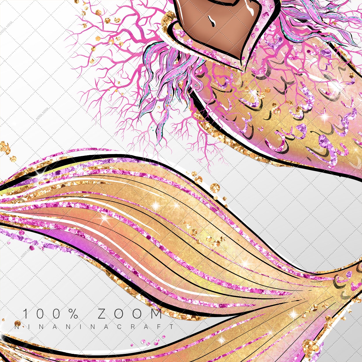 Mermaid Clipart Underwater Clip Art Cute Mermaids Planner | Etsy