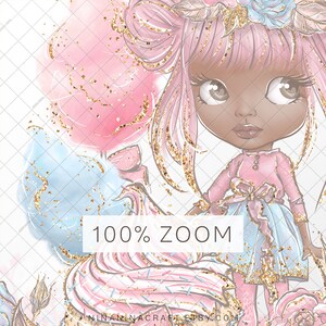 Land of Candy Clip Art, Cute Girls Clipart, Candy Planner Stickers ...