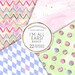 Cute Easter Digital Papers Basics, Colorful Seamless Patterns by ...