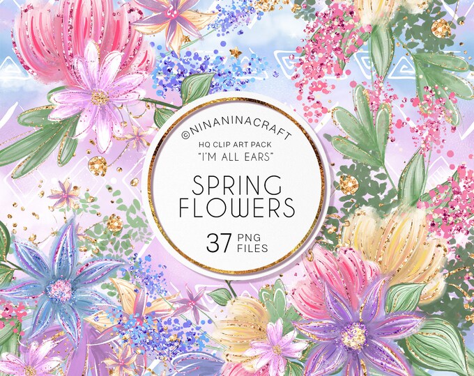 Peonies, Watercolor Floral Clipart, PNG, Wedding Bouquet, Pink Sweet ...