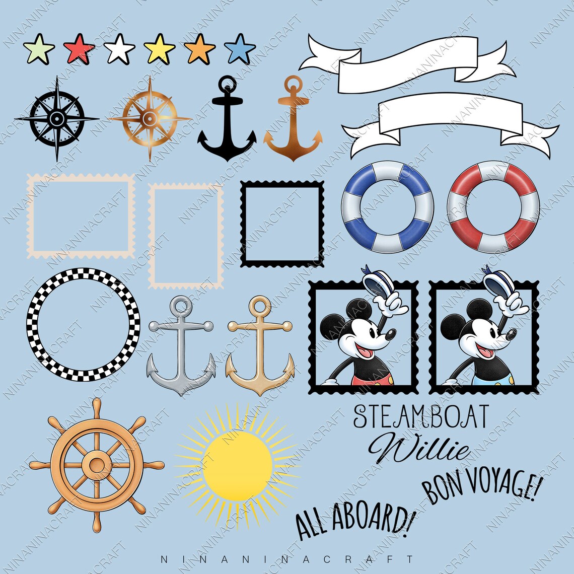 Steamboat Willie Clipart, Hand-drawn Nautical Clip Art PNG by ...