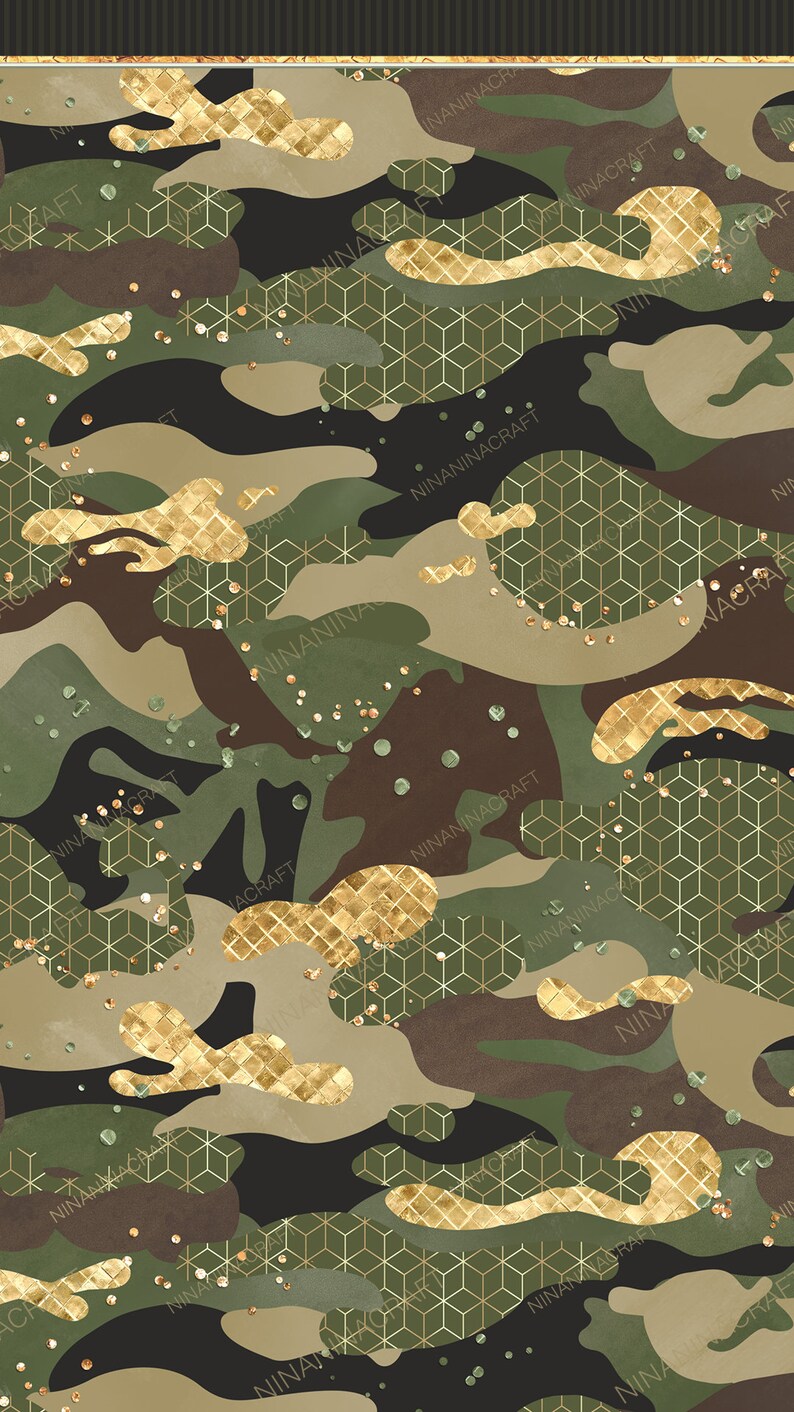 Pretty Camouflage Seamless Patterns Glitter Camo Digital - Etsy