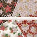 Christmas Flowers Digital Papers, Poinsettia Seamless Patterns, Gold ...