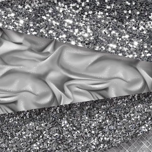 Silver Textures Digital Papers, Seamless Patterns, Luxury Glitter ...