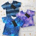 Stars Digital Paper Pack, Gold Glitter Seamless Pattern, Night Sky ...