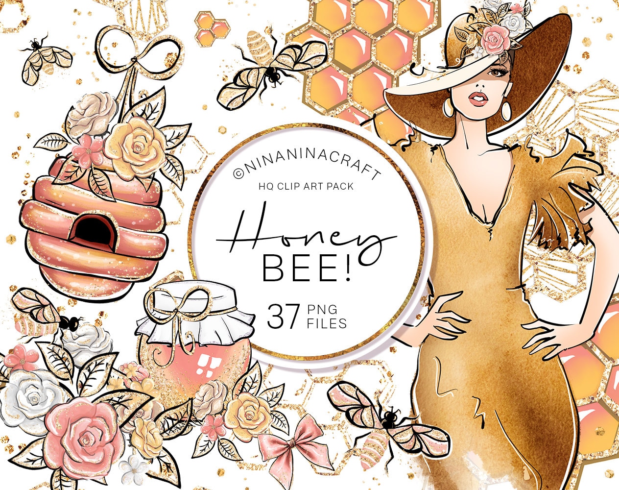 Girl Honey Bee Clip Art