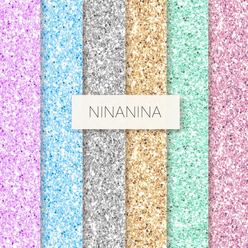 Colorful Glitter Digital Paper Seamless Glitter Patterns - Etsy