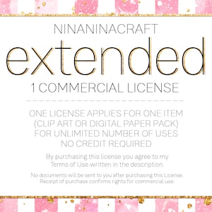 Ninaninacraft's Extended Commercial License for Clip Art and Digital ...