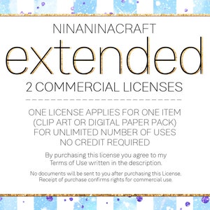 Ninaninacraft's Bundle of 2 Extended Commercial Licenses for Clip Art ...