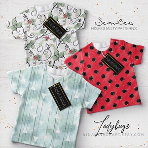 Cute Ladybug Pattern Digital Papers, Ladybird Polka Dots by ...