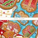 Christmas Digital Papers Pack, Gingerbread, Cute Santa Claus Seamless ...