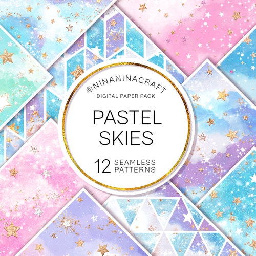 Space Digital Paper Pack Cosmic Seamless Patterns Scrapbook - Etsy