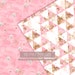 16 Vintage Rose Basics Digital Papers, Hand Drawn Gold Seamless Pattern ...