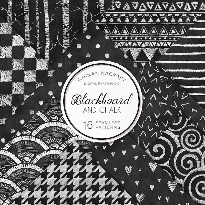 Chalkboard Pattern - Etsy
