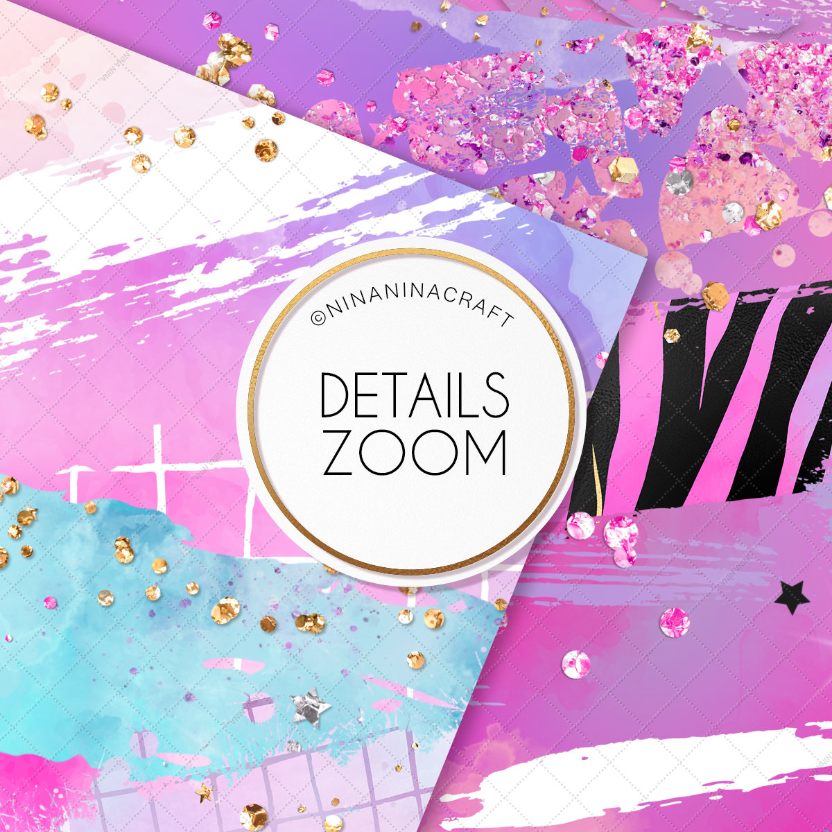 Abstract Neon Rainbow Digital Papers by Ninaninacraft | Etsy