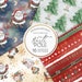 Santa Claus Digital Papers, Christmas Elf and Reindeer Seamless ...