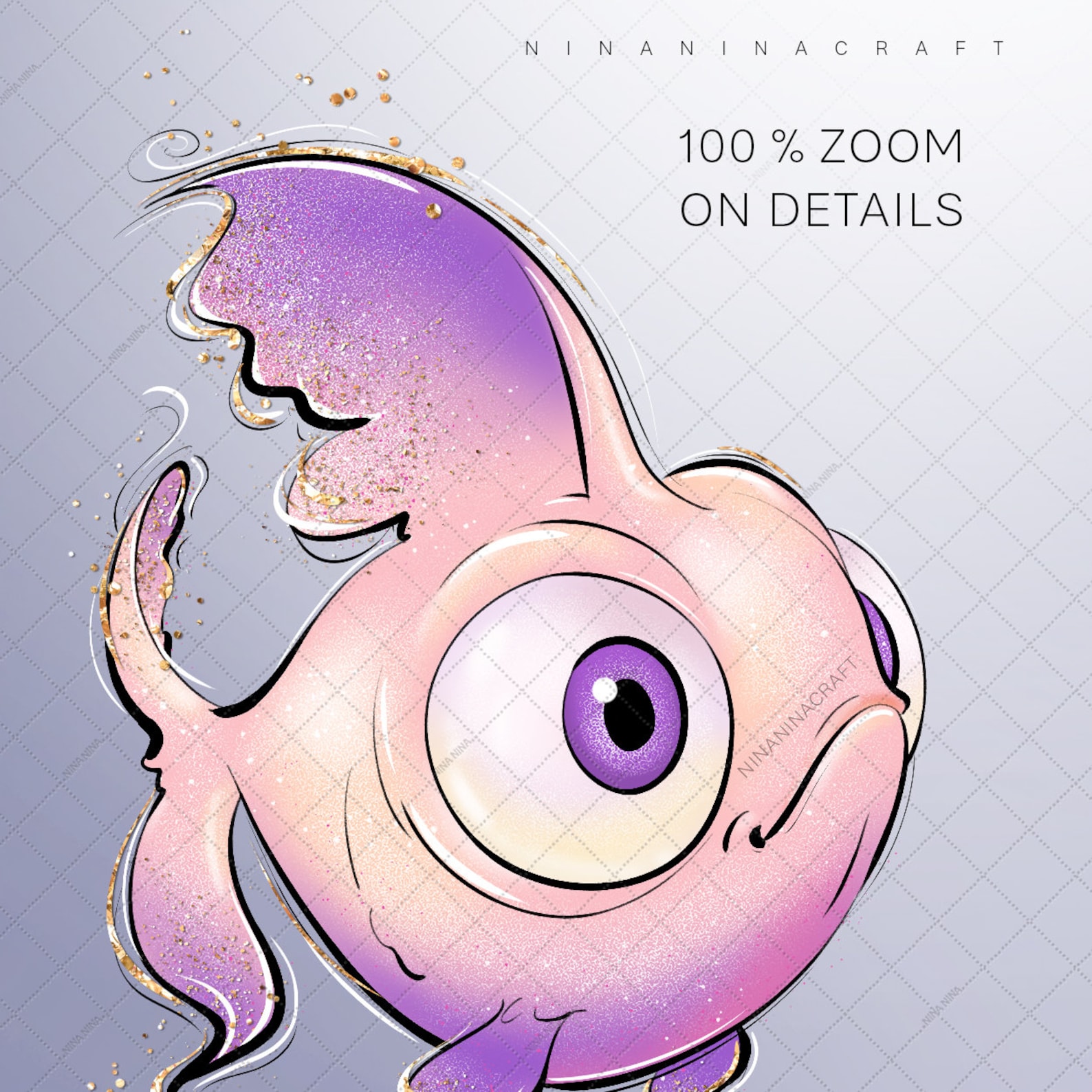 Cute Sea Fish Clip Art Pack Summer Underwater Clipart by - Etsy