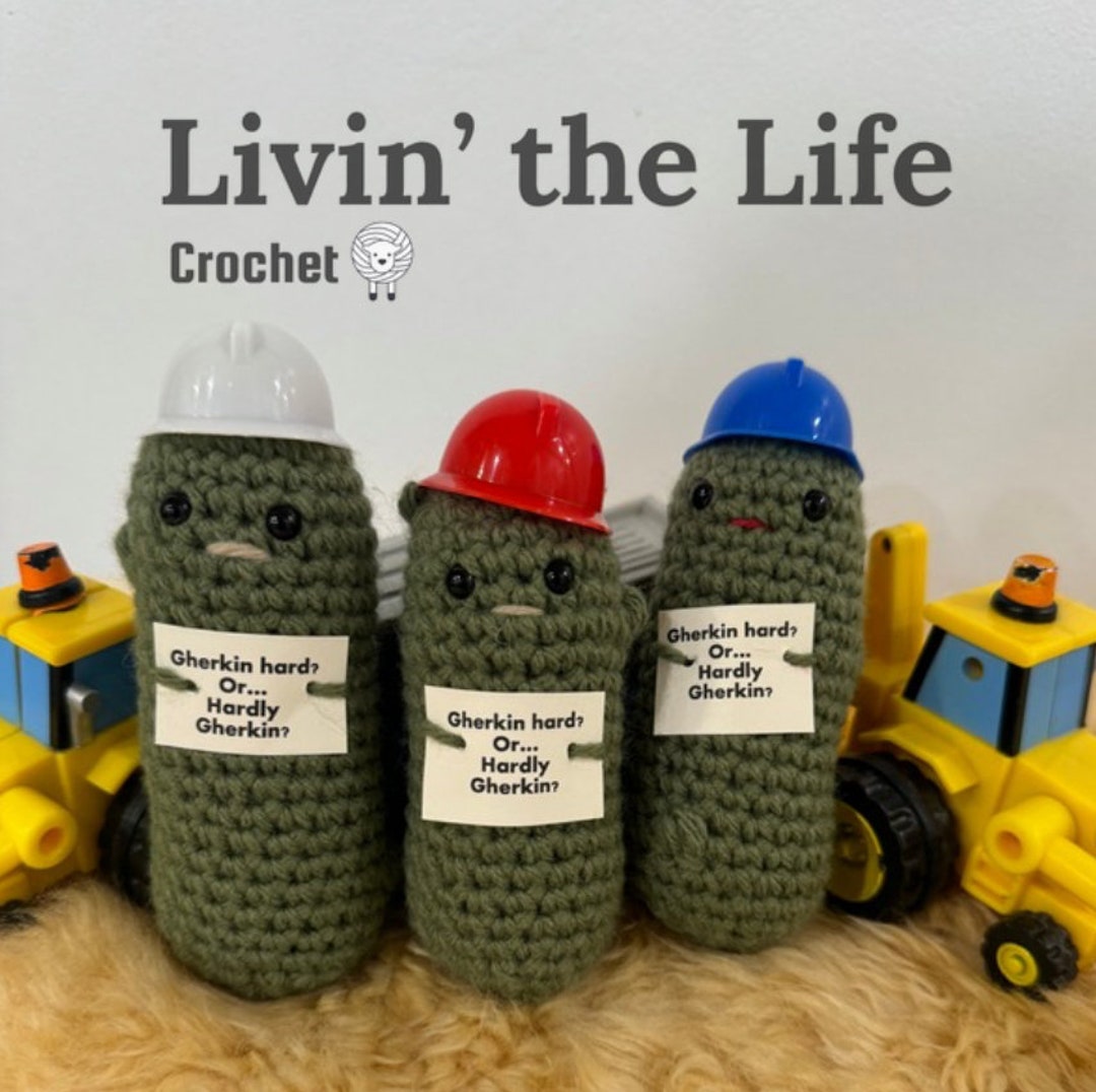 Silly Pickle Amigurumi / Crochet Pickle / Laugh Out Loud /work Hard ...