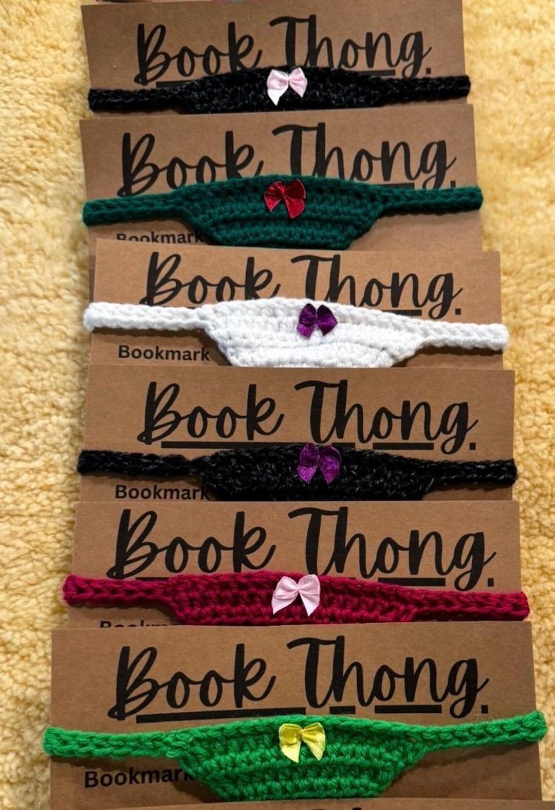 Book Thong Bookmark Funny Crochet Perfect Book Lover Gift, Cheeky ...
