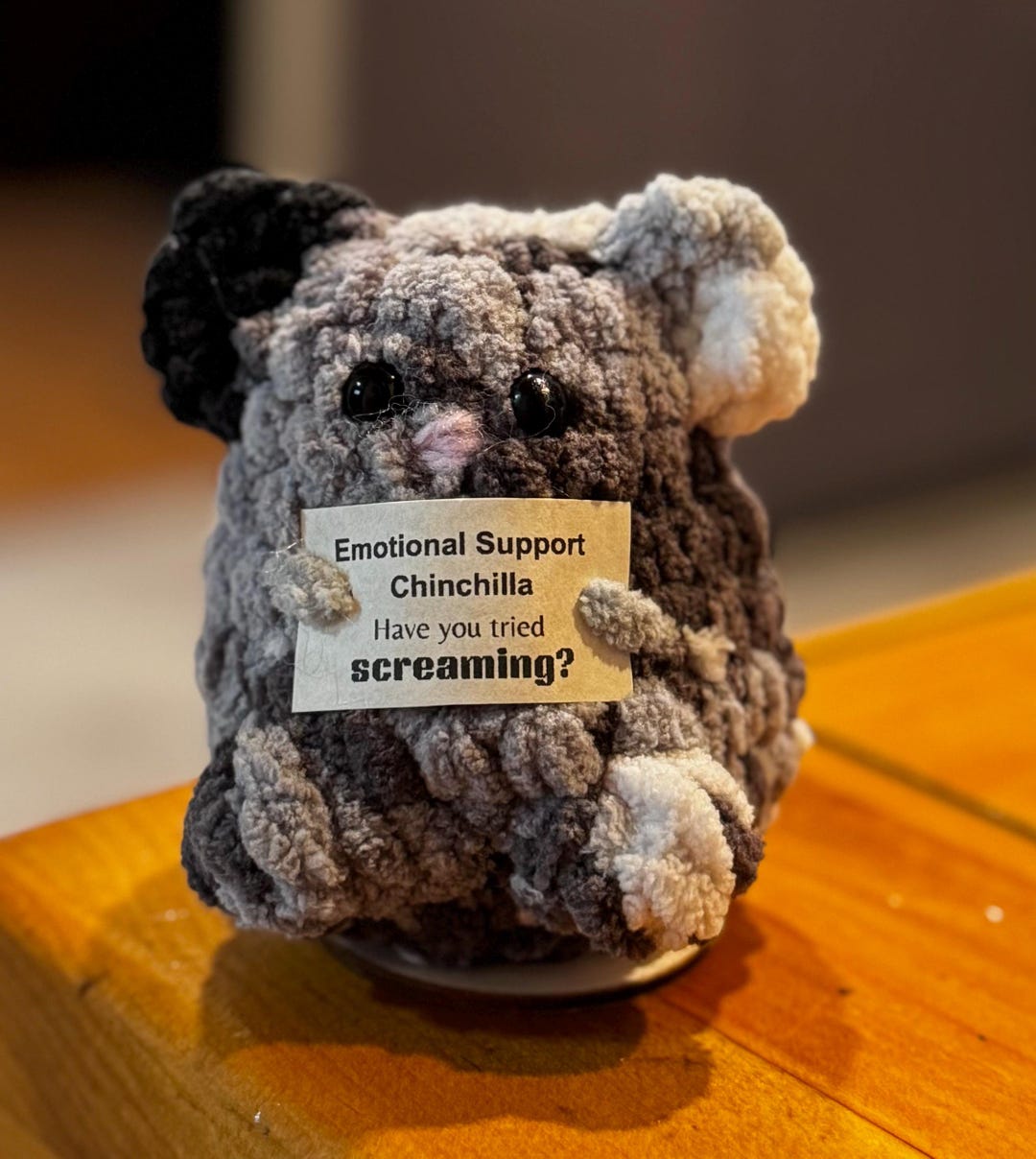 The Cheeky Chinchilla – Handmade Amigurumi Plush - Etsy