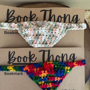 Book Thong Bookmark Funny Crochet Perfect Book Lover Gift, Cheeky ...