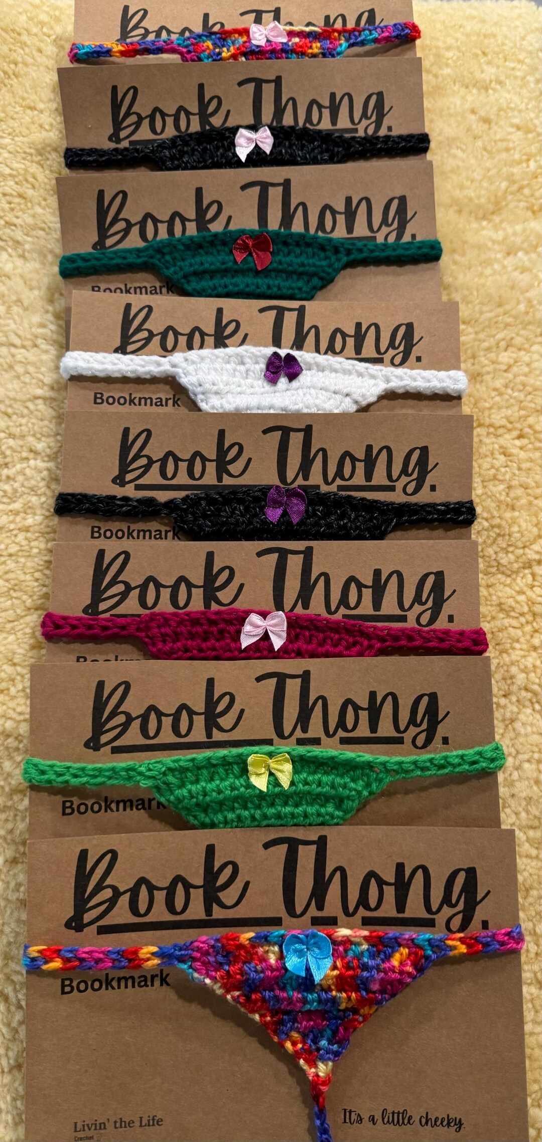 Book Thong Bookmark Funny Crochet Perfect Book Lover Gift, Cheeky ...
