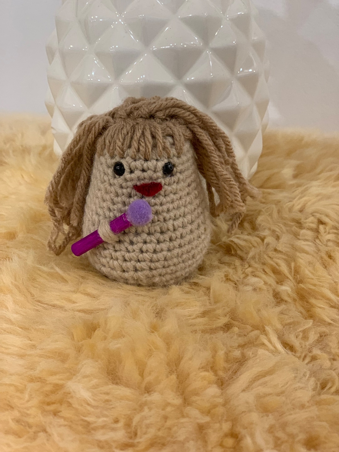 Tater Swift Amigurumi: Funny Crochet Potato Player - Swiftie Gift - Etsy