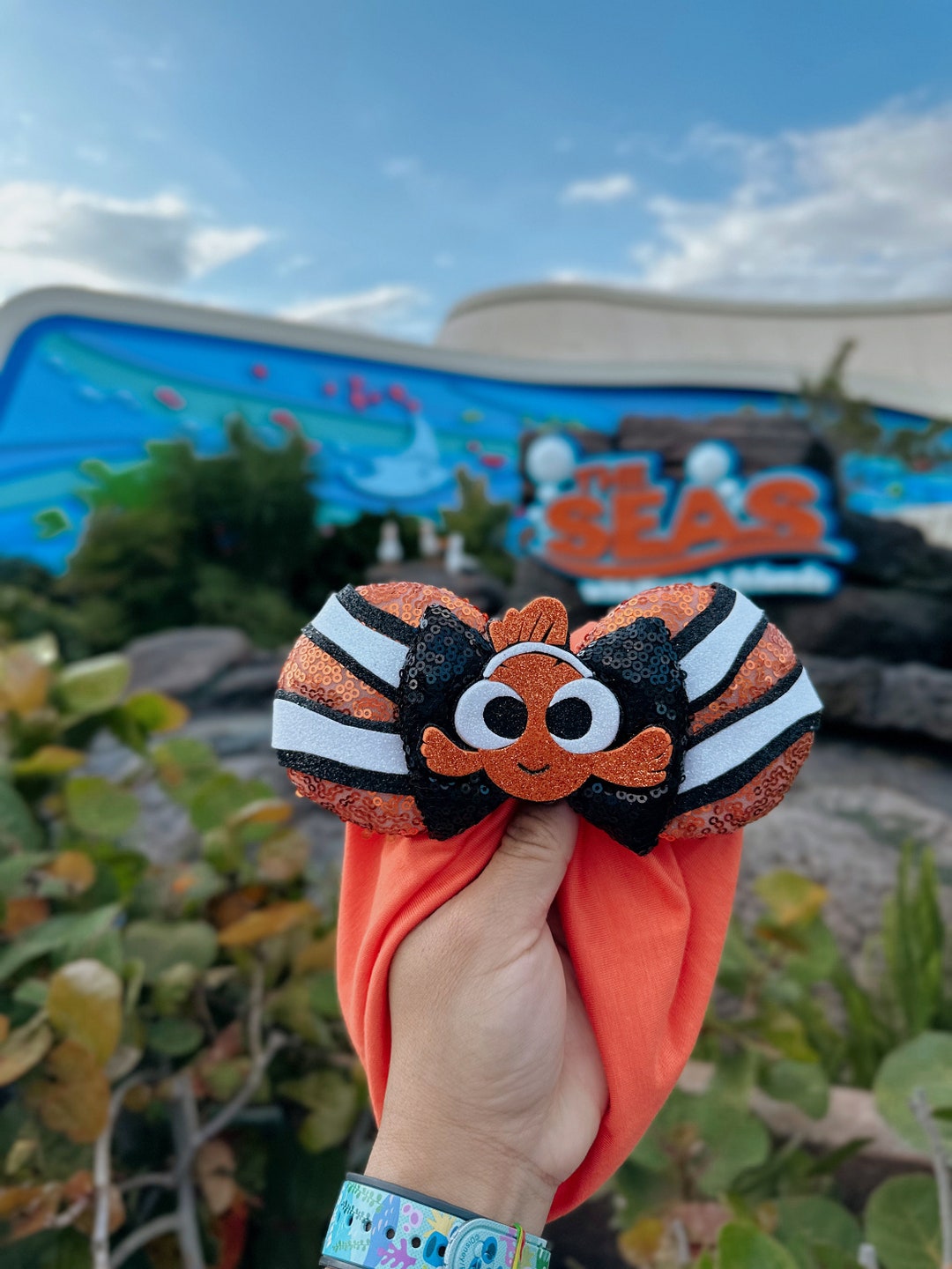 Nemo|| Minnie Ears Headwrap || Finding Nemo Ears || Minnie Ears Turban ...