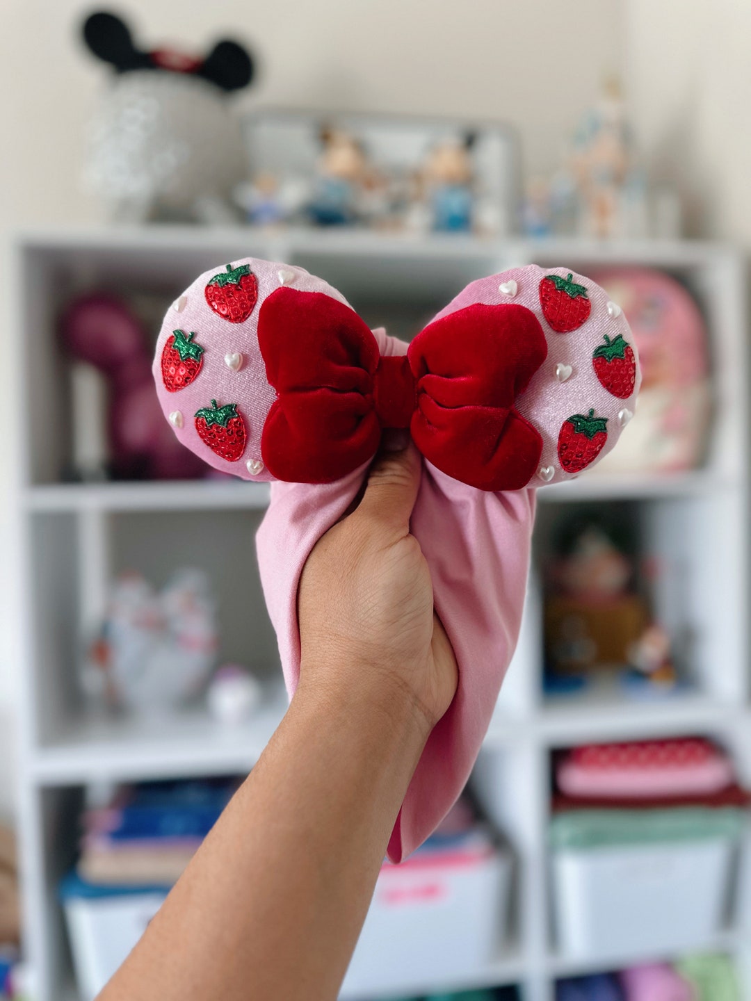 Strawberry Minnie Mouse Ears || Minnie Ears || Minnie Ears for Babies ...