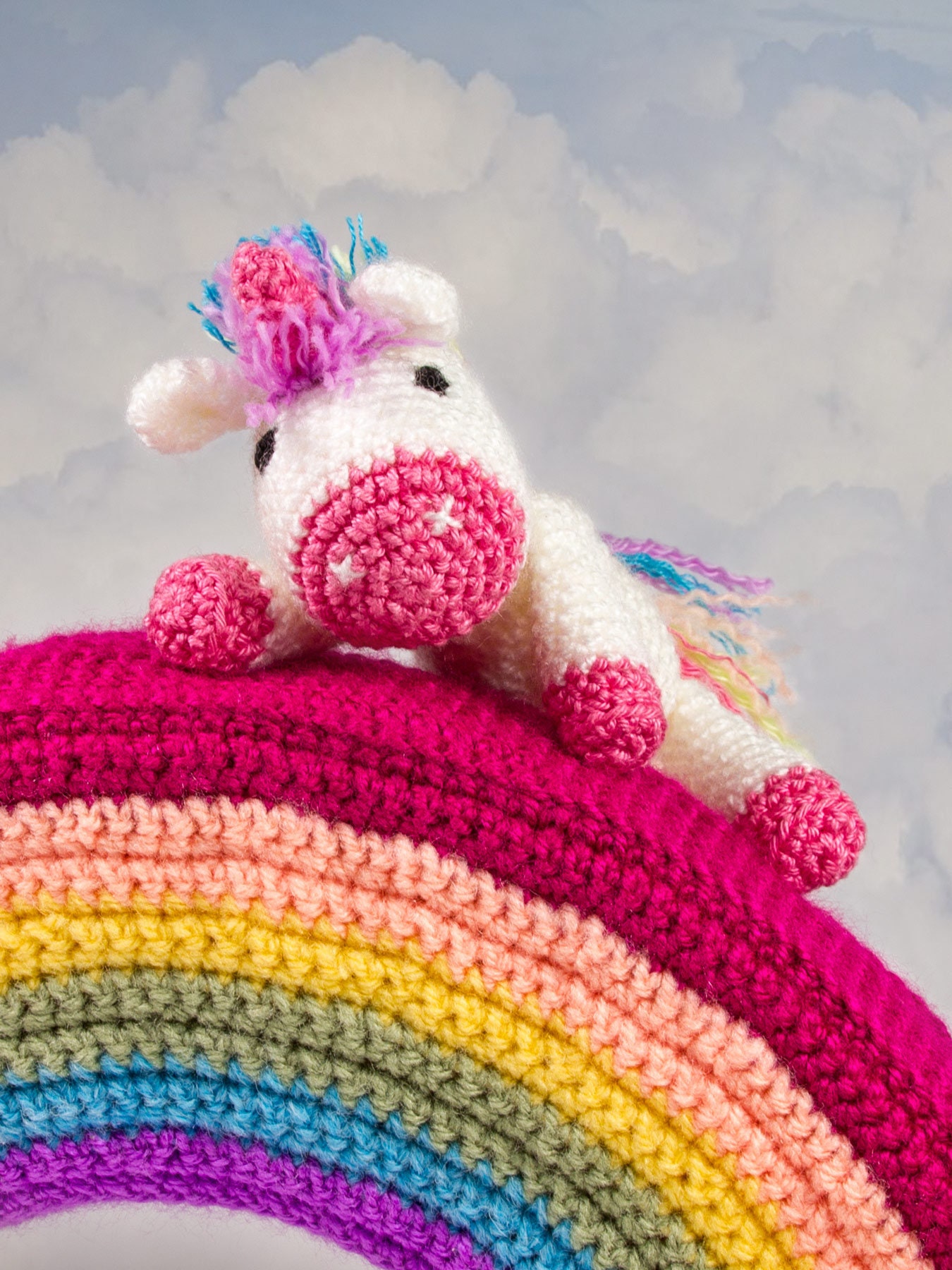 3D Rainbow Crochet Pattern PDF Luckytwins - Etsy