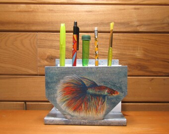 Fish Pen Holder | Etsy