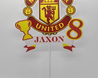 Manchester United Cake Topper - Etsy UK