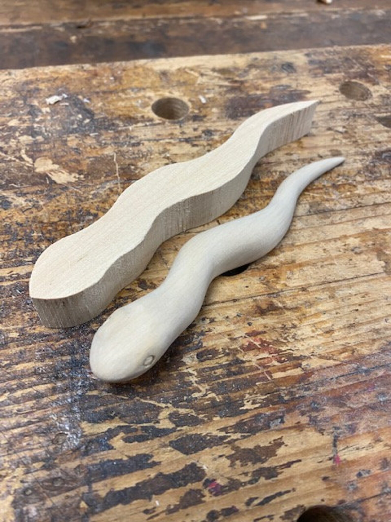 Little Snake Whittling Blank - Etsy