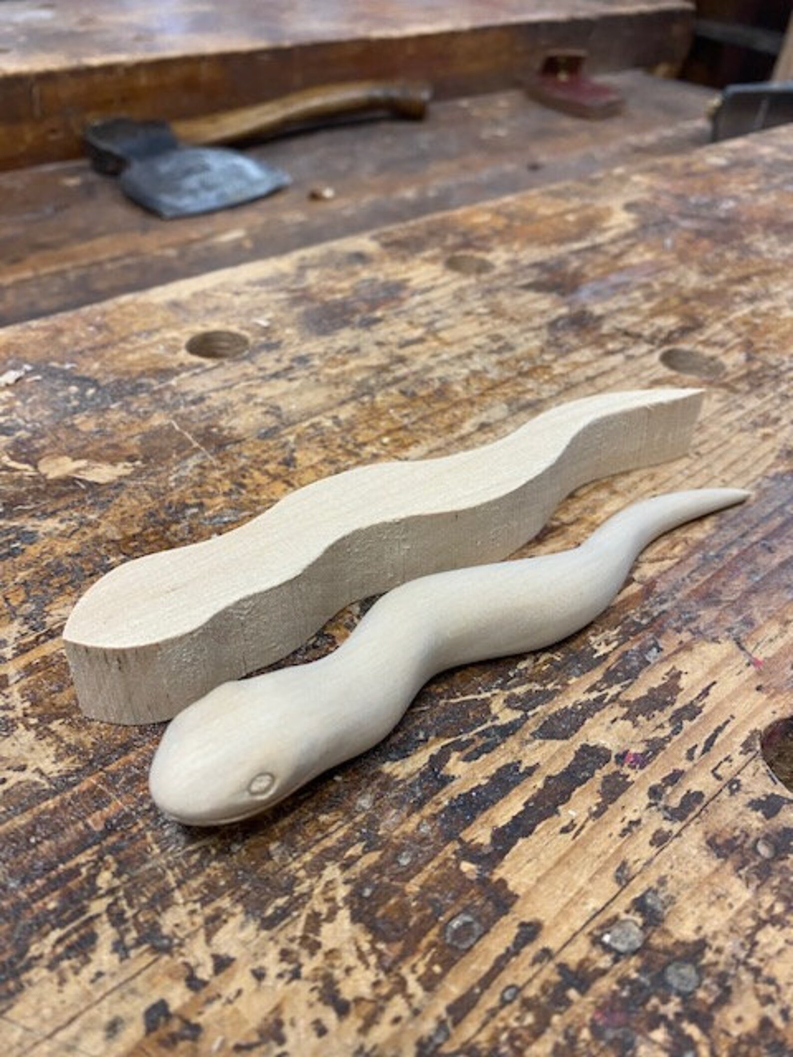Little Snake Whittling Blank - Etsy