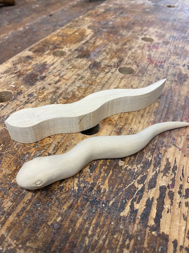 Little Snake Whittling Blank - Etsy