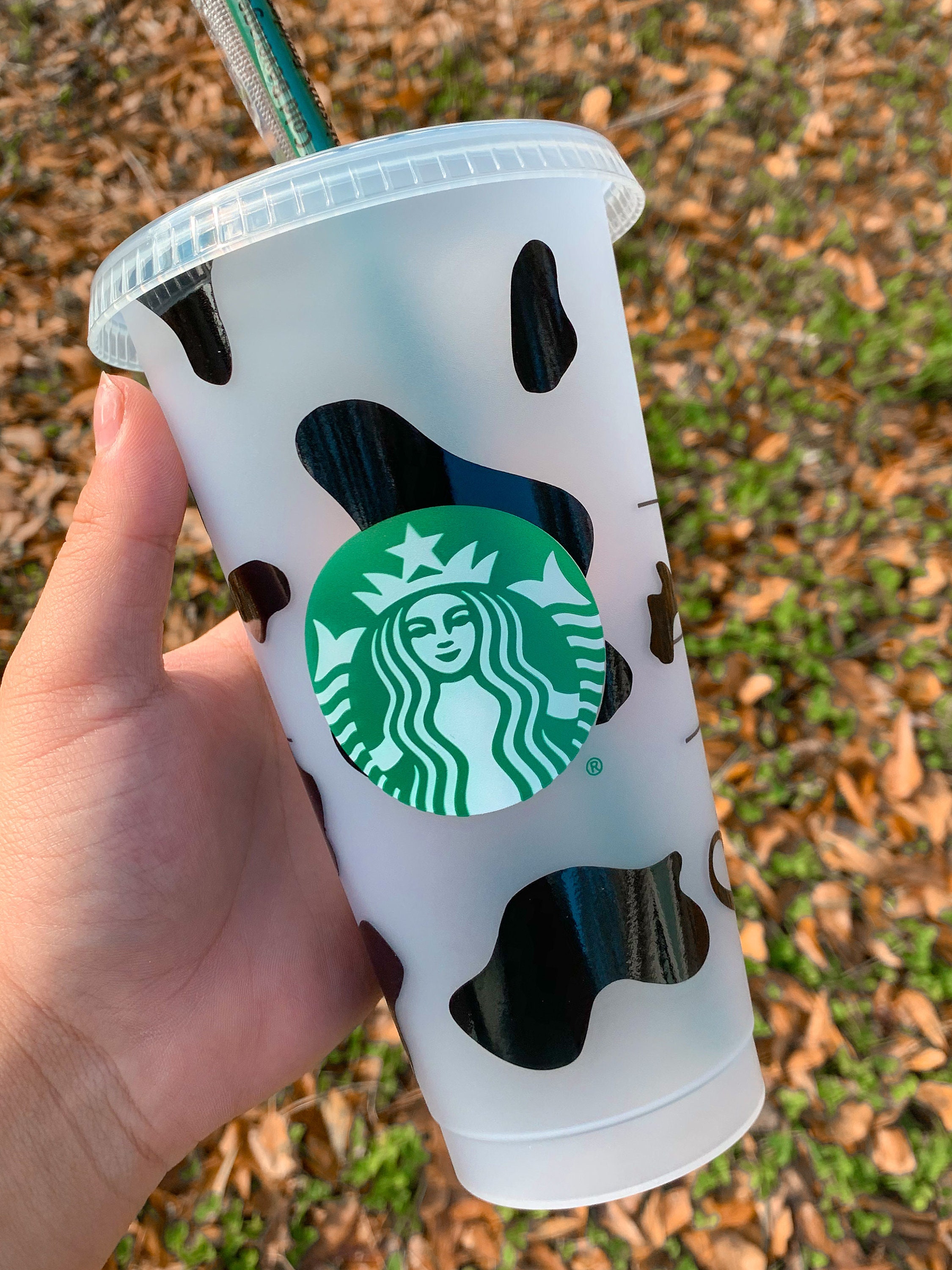 Custom Cow Print Starbucks Cup - Etsy