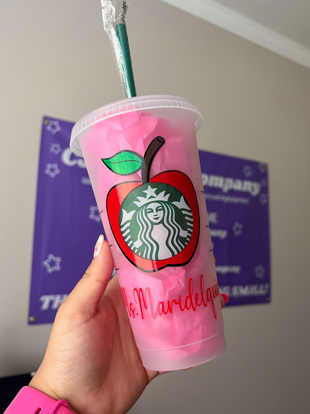 Teacher, Teacher Appreciation, Custom Starbucks Cup - Etsy