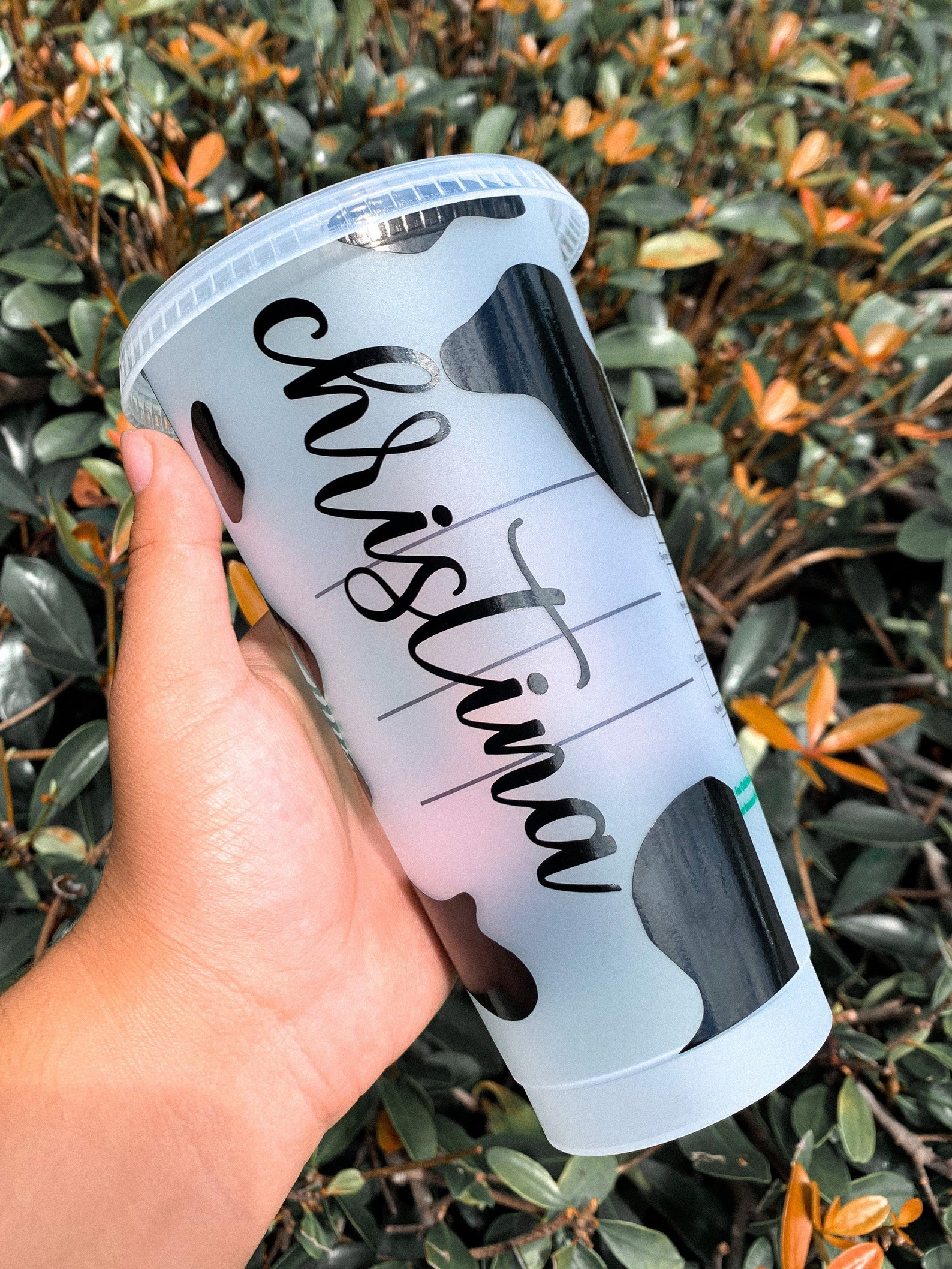 Custom Cow Print Starbucks Cup - Etsy
