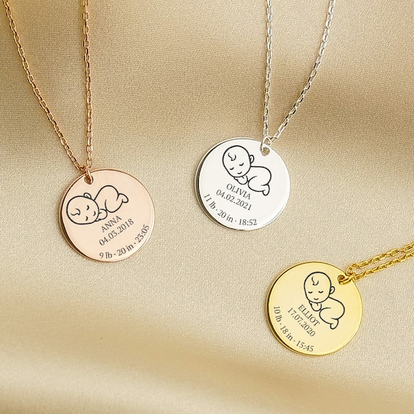 Birth Necklace - Etsy
